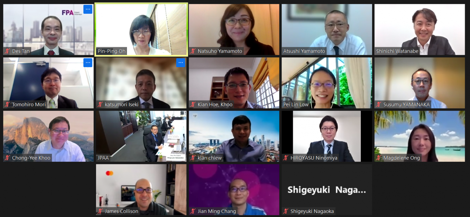 JPAA-ASPA Meetingをオンラインで開催しました。 | 日本弁理士会